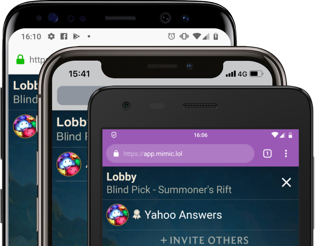 Mimic - A League Client On Your Phone